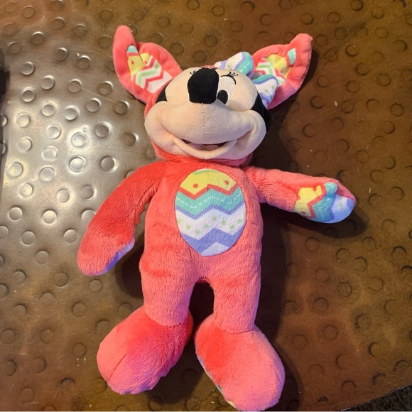 Disney | Toys | Disneys Minnie Mouse Plush Easter Bunny Pink Stuffed ...